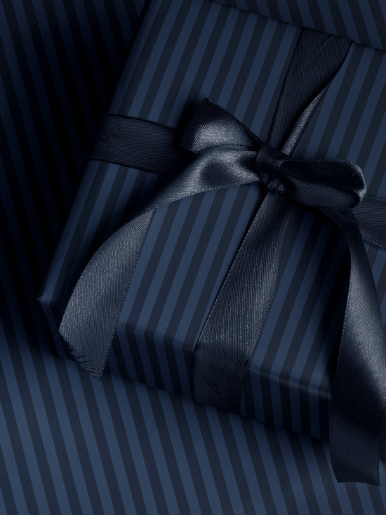Blue Stripe Wrapping Paper, Matte & Glossy | Parlington – House of ...