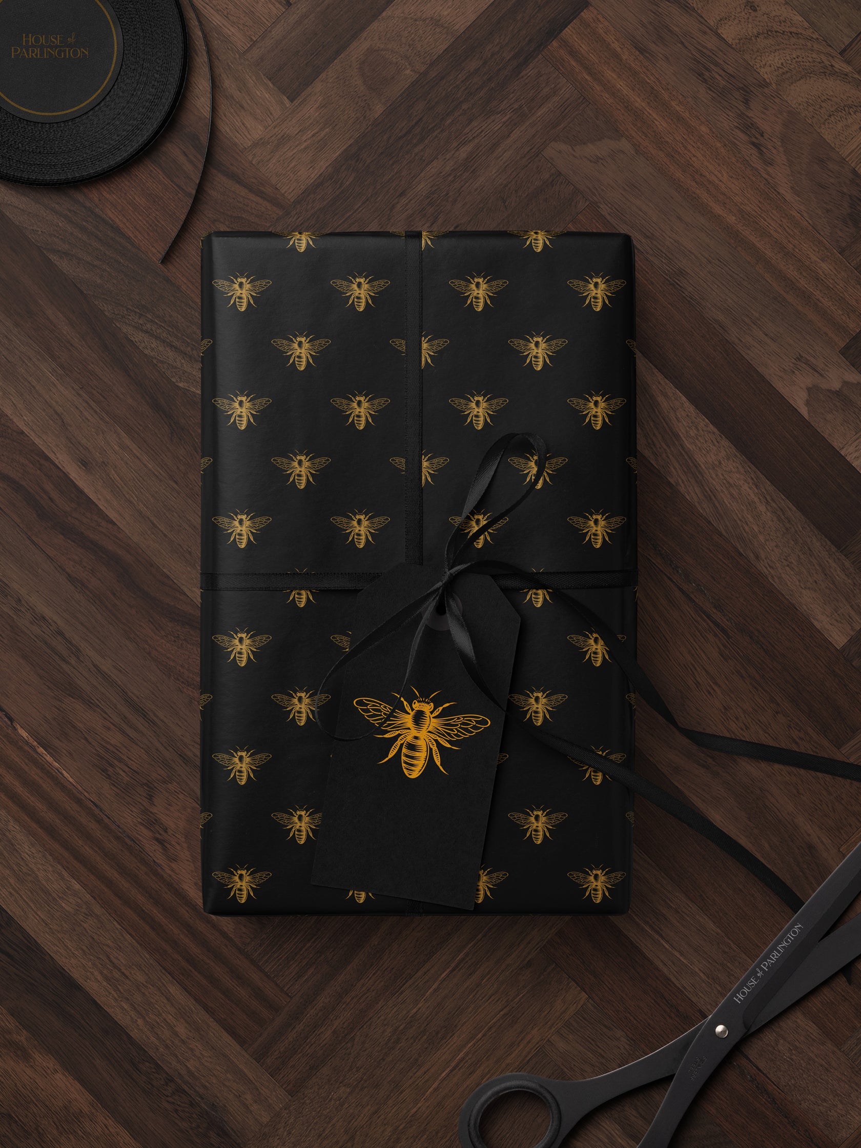 Bumblebee Wrapping Paper, Matte & Glossy │ Parlington – House of Parlington