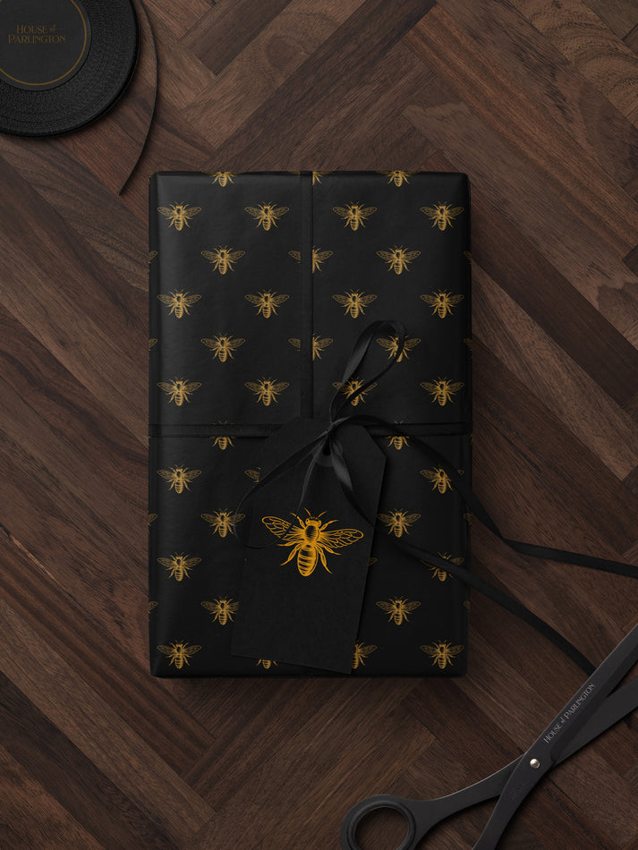 Bumblebee Wrapping Paper, Matte & Glossy │ Parlington – House of Parlington