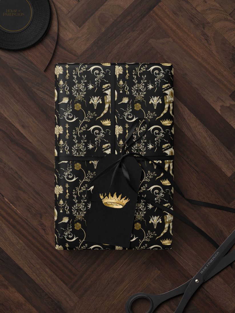 Midnight Royale Wrapping Paper, Matte & Glossy | Parlington – House of ...