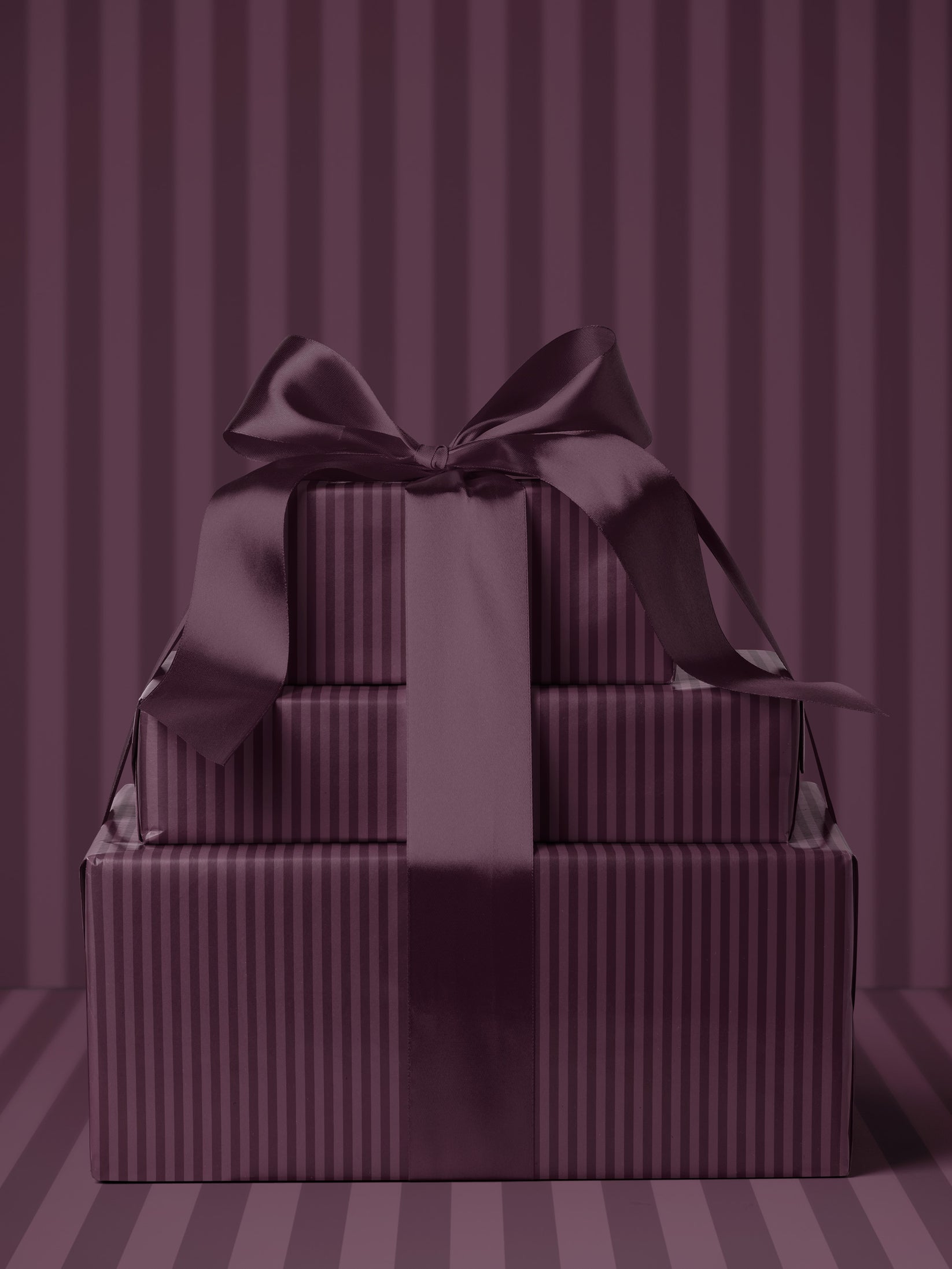 Plum Stripe Wrapping Paper, Matte & Glossy | Parlington – House of ...